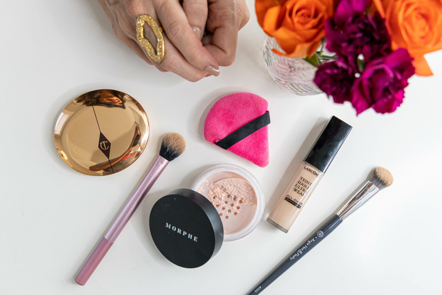 PINK Powder! Use This To Brighten Dark Circles (Over 40) - JennySue Makeup